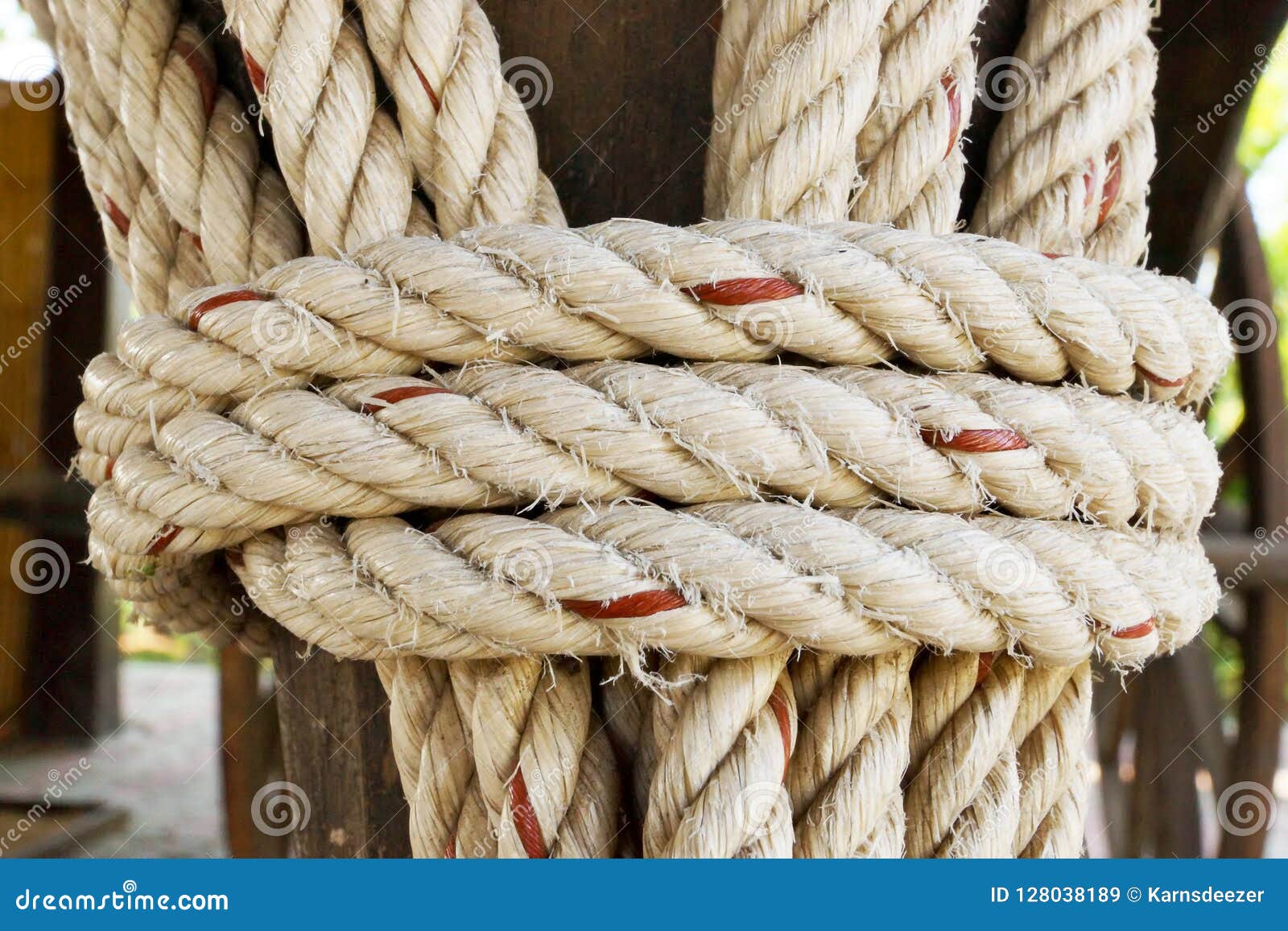 Old Rope that Looks Ancient and Classic. Stock Image - Image of rope ...