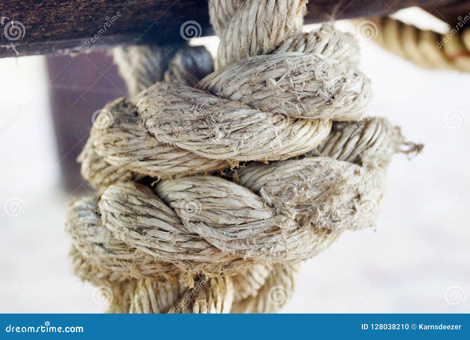 Old Rope that Looks Ancient and Classic. Stock Photo - Image of ...
