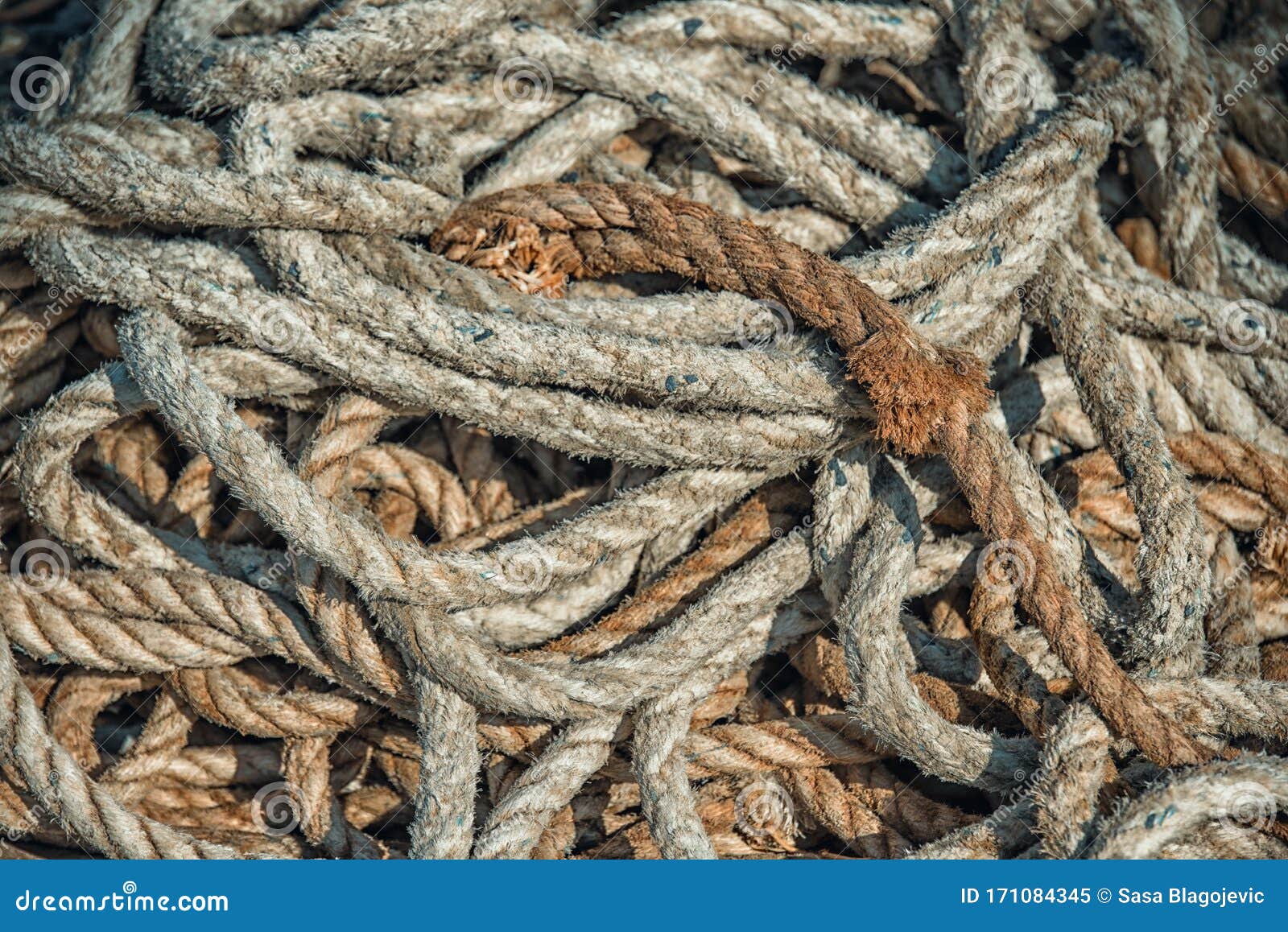 Old rope stock image. Image of line, abstract, rough - 171084345