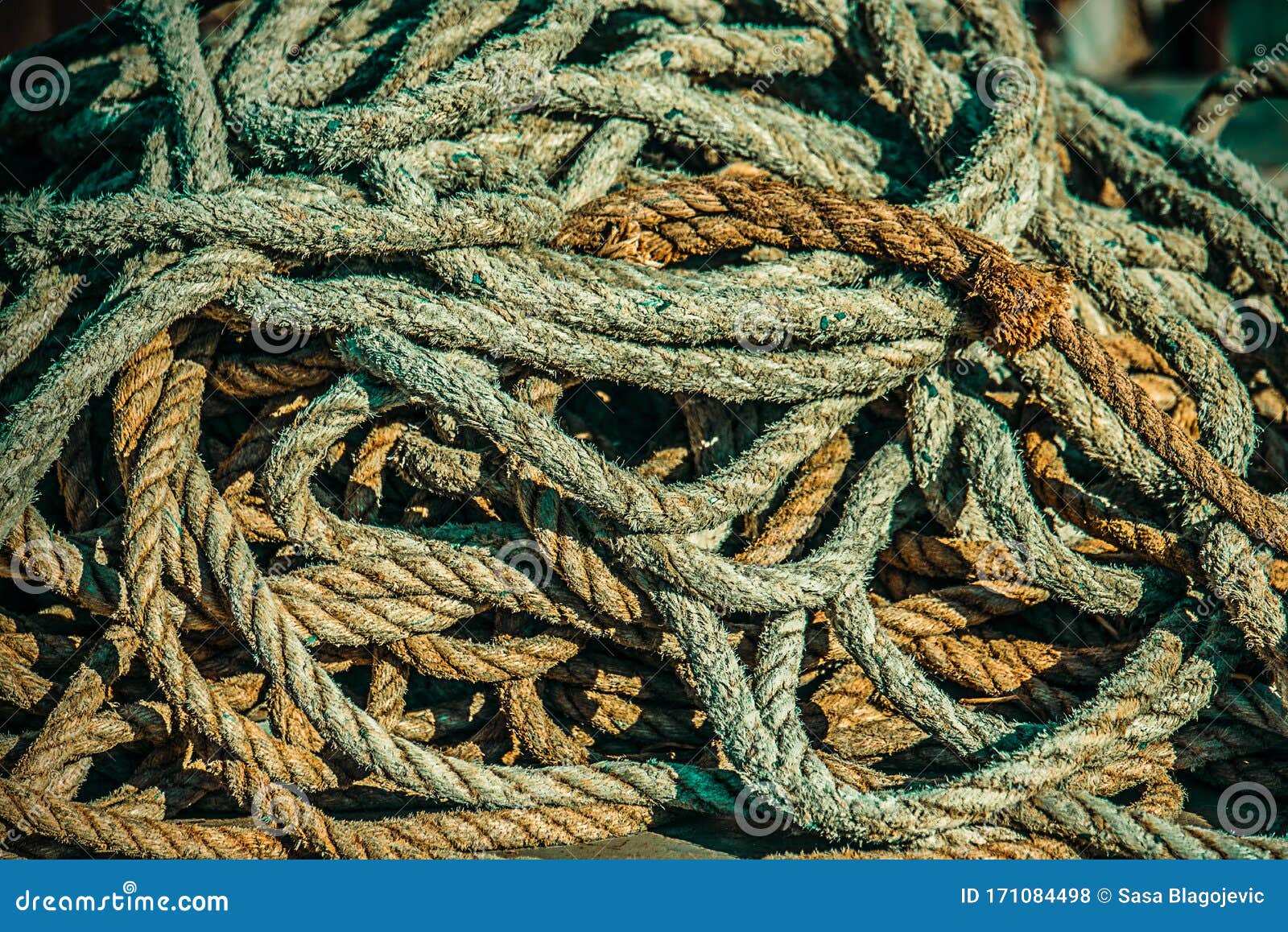 Old rope stock photo. Image of cord, brown, lasso, marine - 171084498