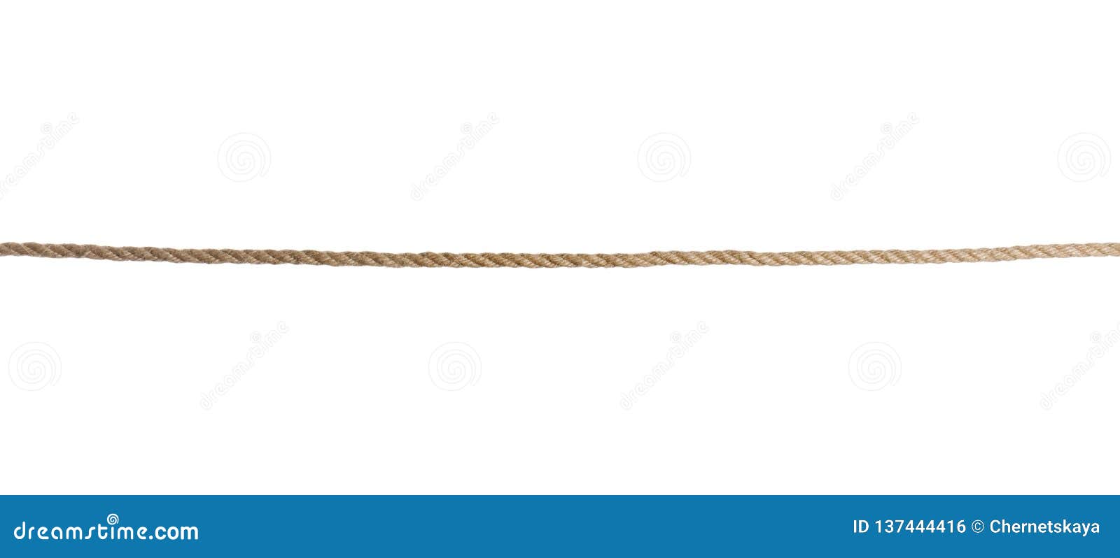 Old Rope on White Background Stock Photo - Image of object, fiber ...
