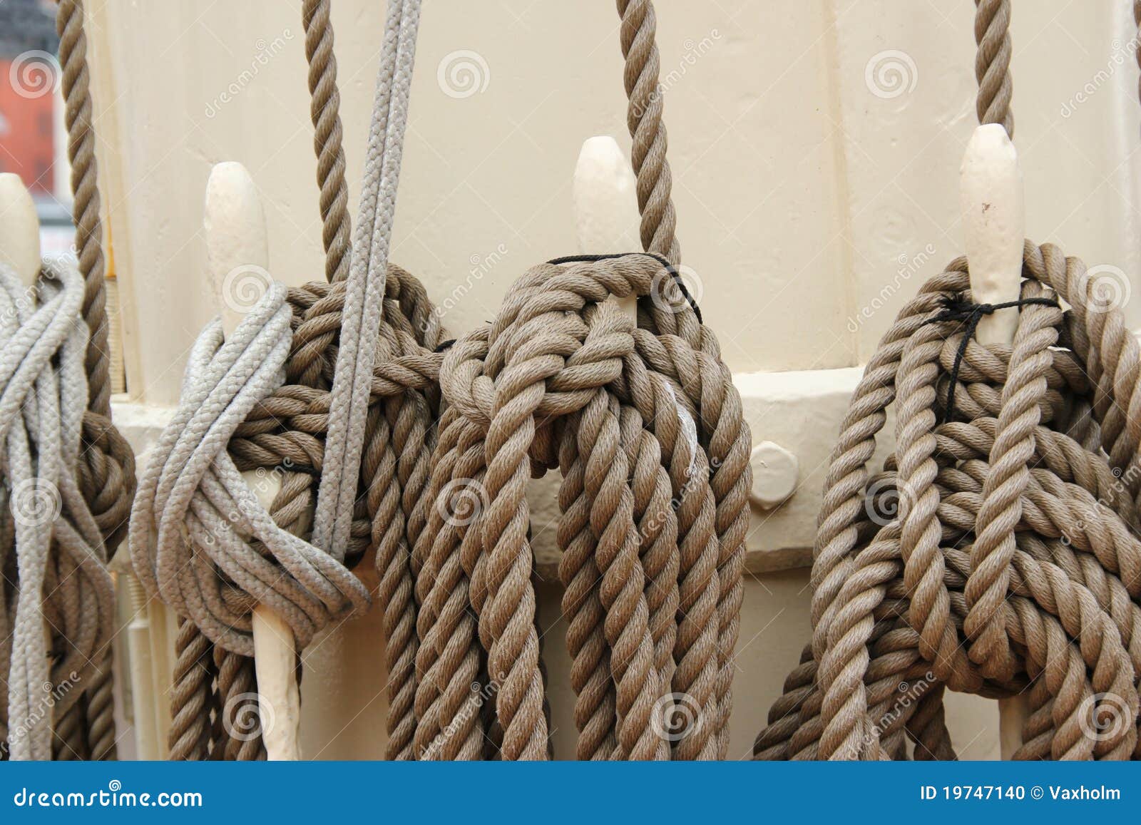 Old ropes on sailingship stock photo. Image of rope, combination - 19747140