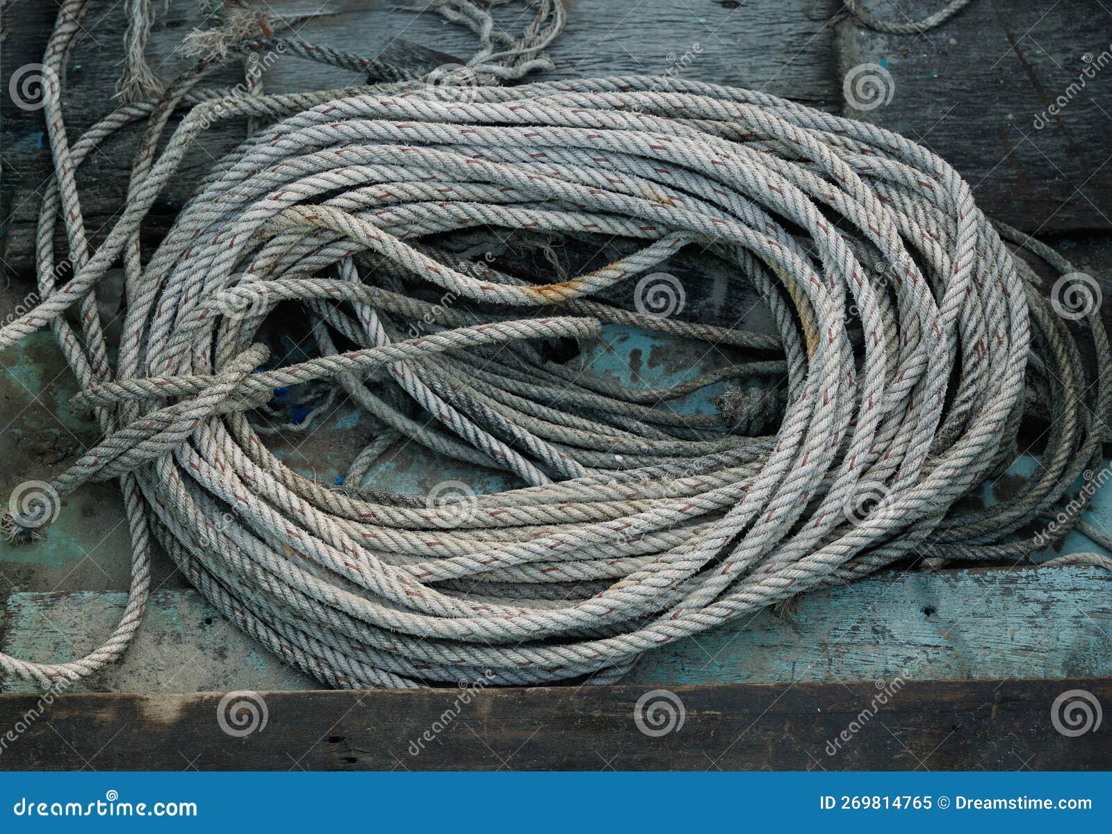 Essential Equipment on Board Stock Image - Image of boat, blue: 269814765