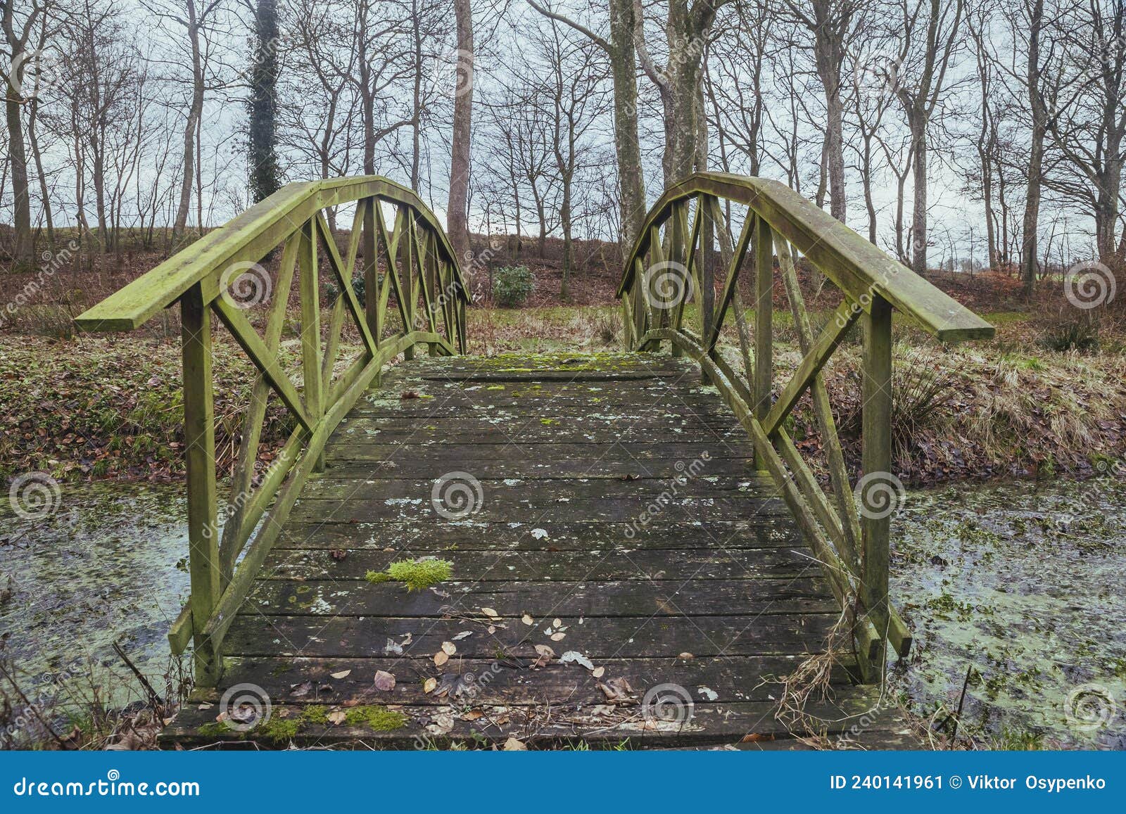 The Rotten Bridge To An Abandoned House, Scary Atmosphere. Royalty-Free ...