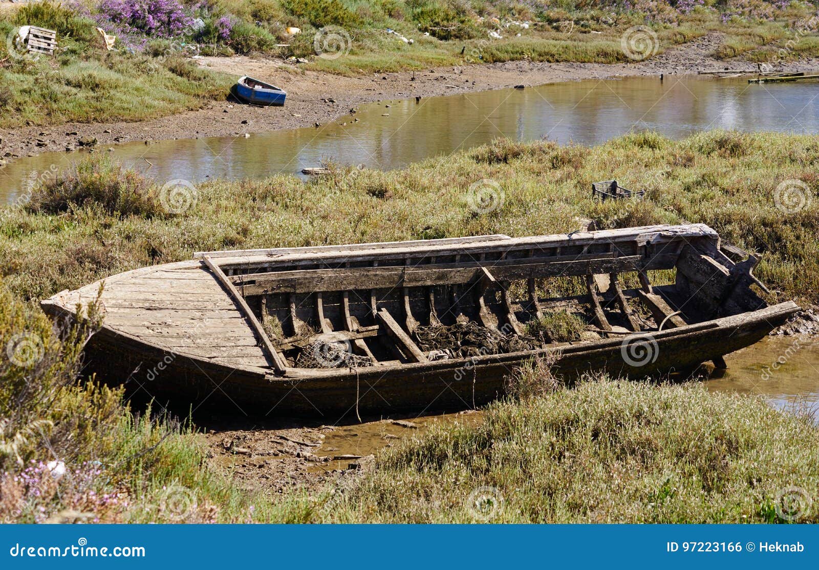 Old rotten fishing boat stock photo. Image of fishing - 97223166