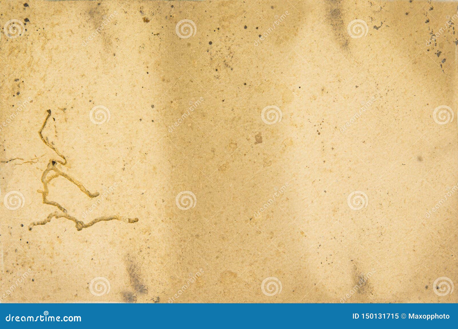 Old Rotten Grungy Paper with a Staines Stock Image - Image of parchment ...