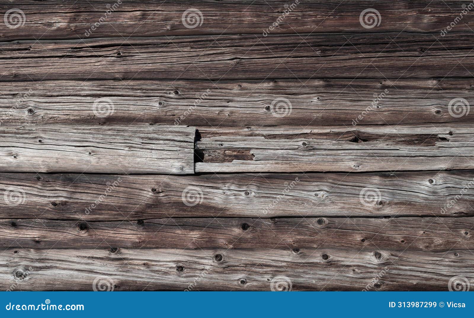 Old rotten log wall stock image. Image of joint, rotten - 313987299