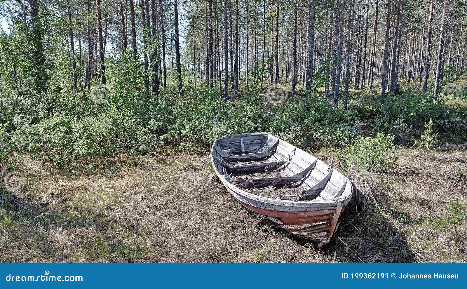 Old Decayed Rowing Boats On Shore Of Lake With Stormy Sky Overhead ...
