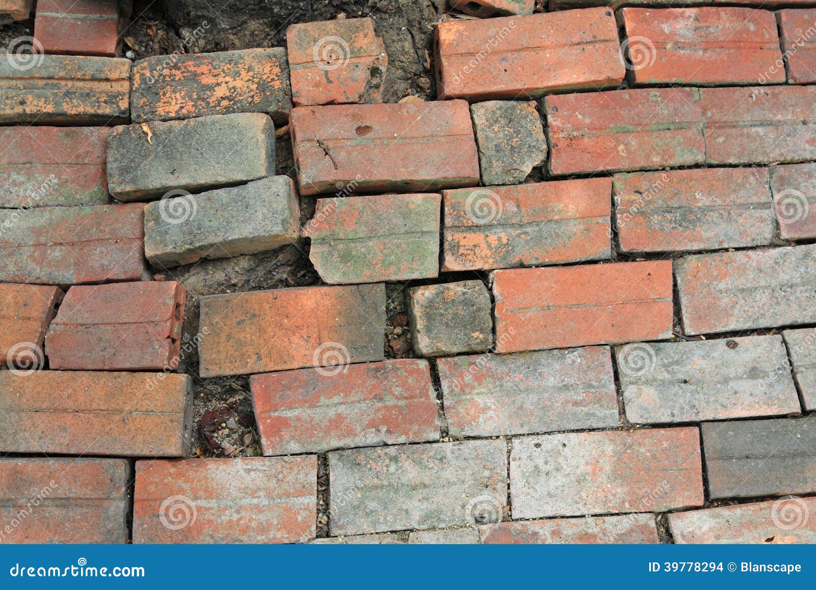 Old Rough Red Brick Floor Surface Stock Photo - Image of ordinary ...