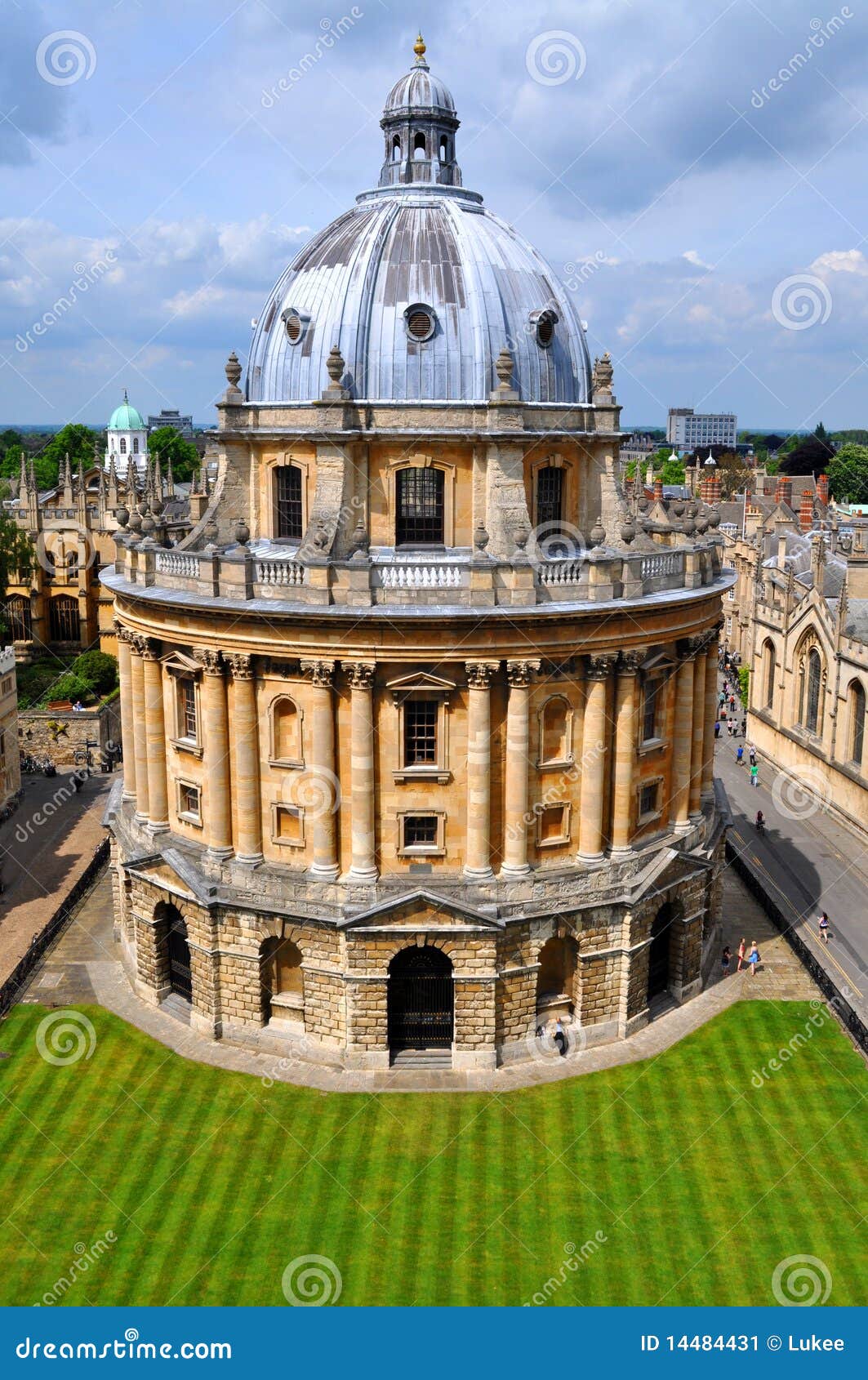 Old Round Building in Sunshine Stock Image - Image of school, city ...
