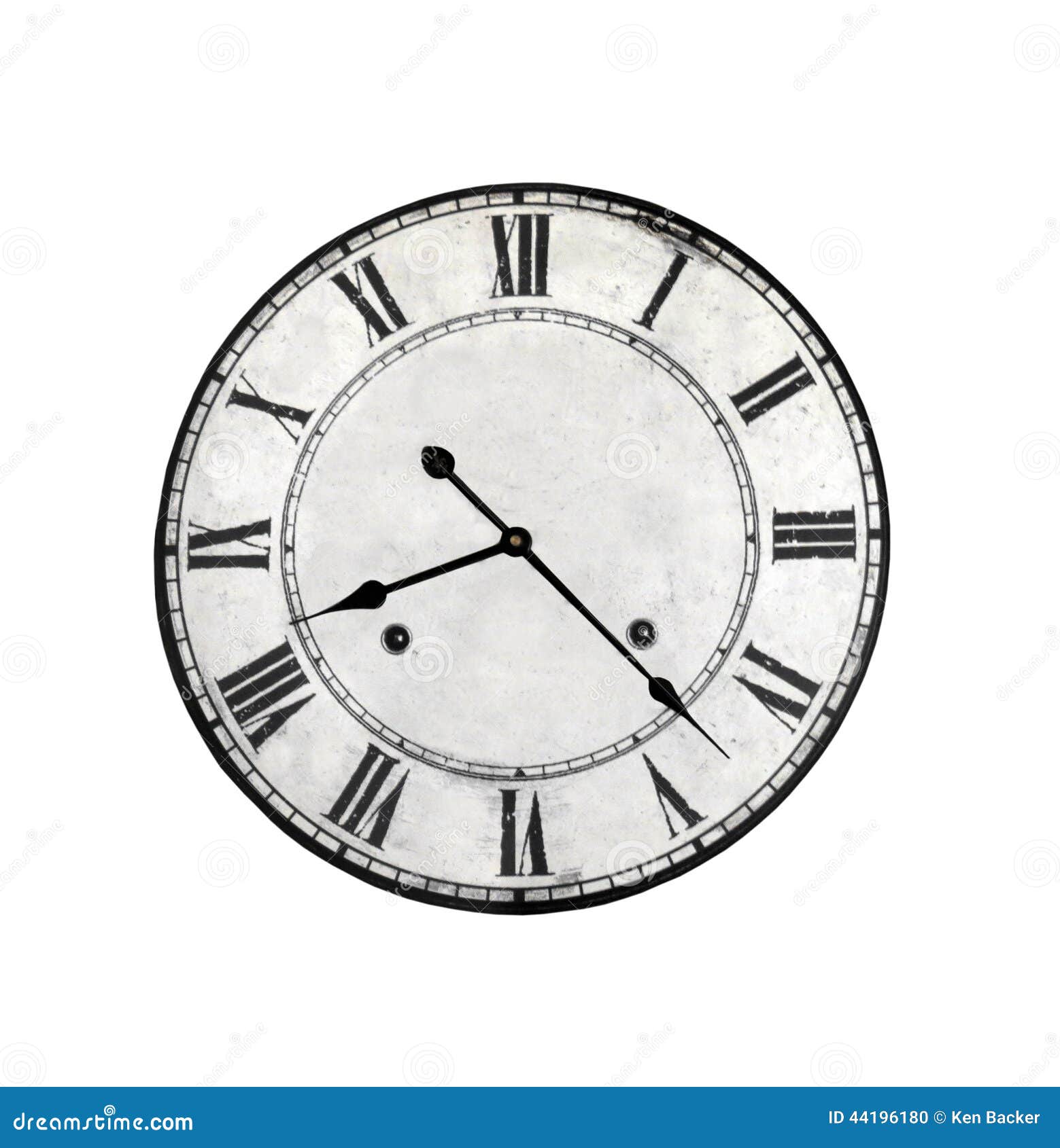 Old Round Clock Face Isolated. Stock Photo - Image of faces, antique ...