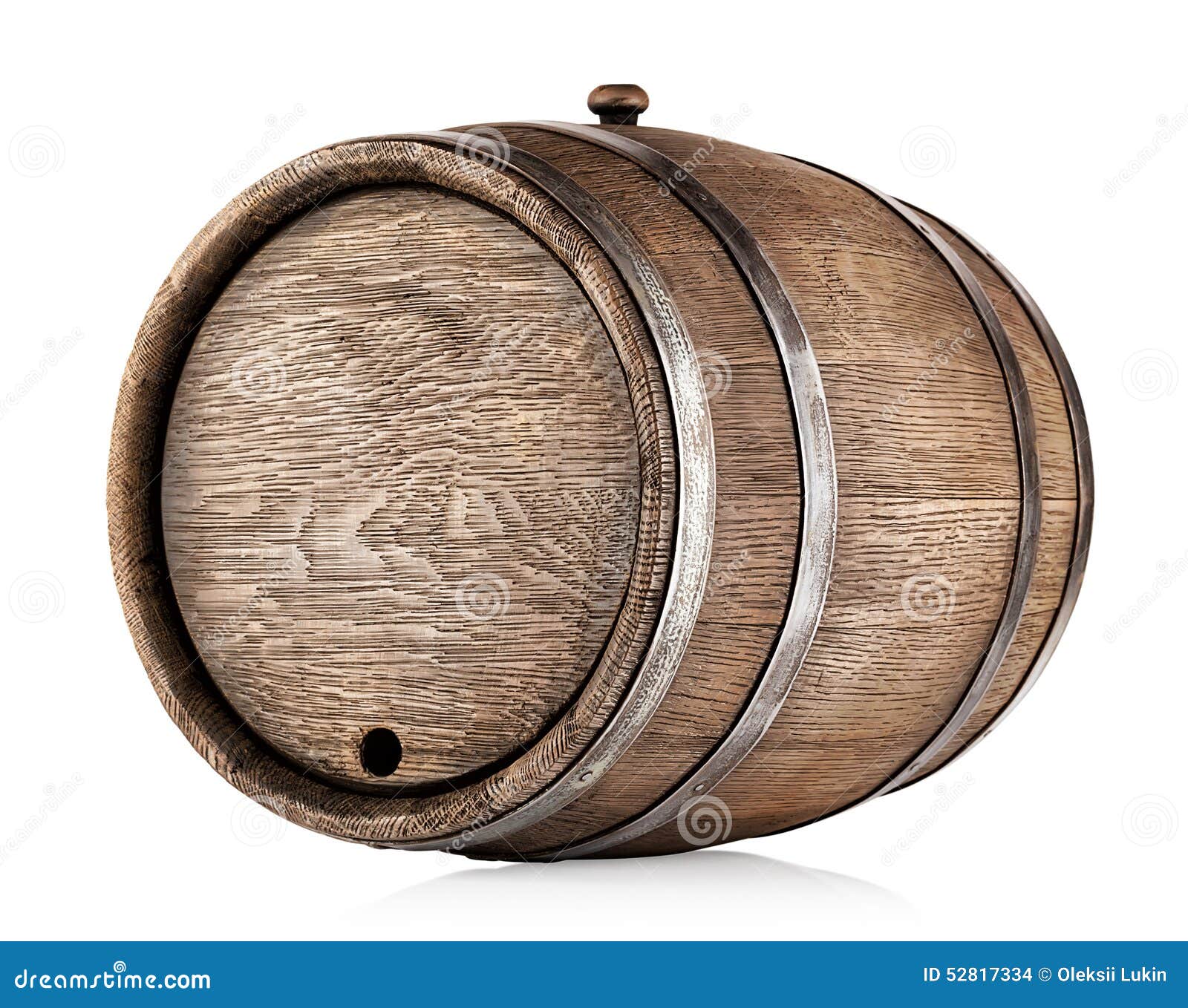 Old round oak barrel stock photo. Image of liquid, brown - 52817334