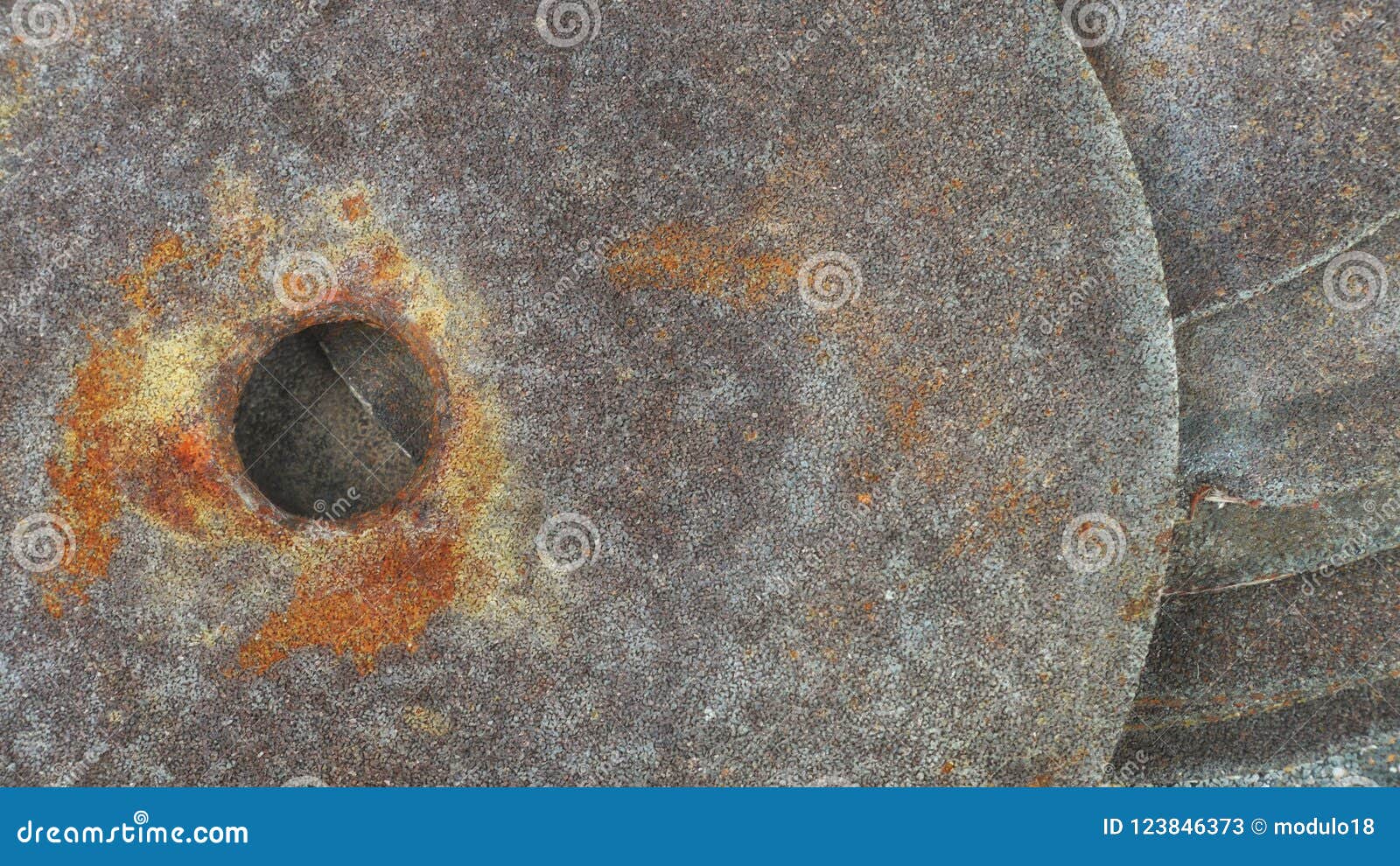 Old Round Sandpaper with Rust Stock Image - Image of detail, dark ...