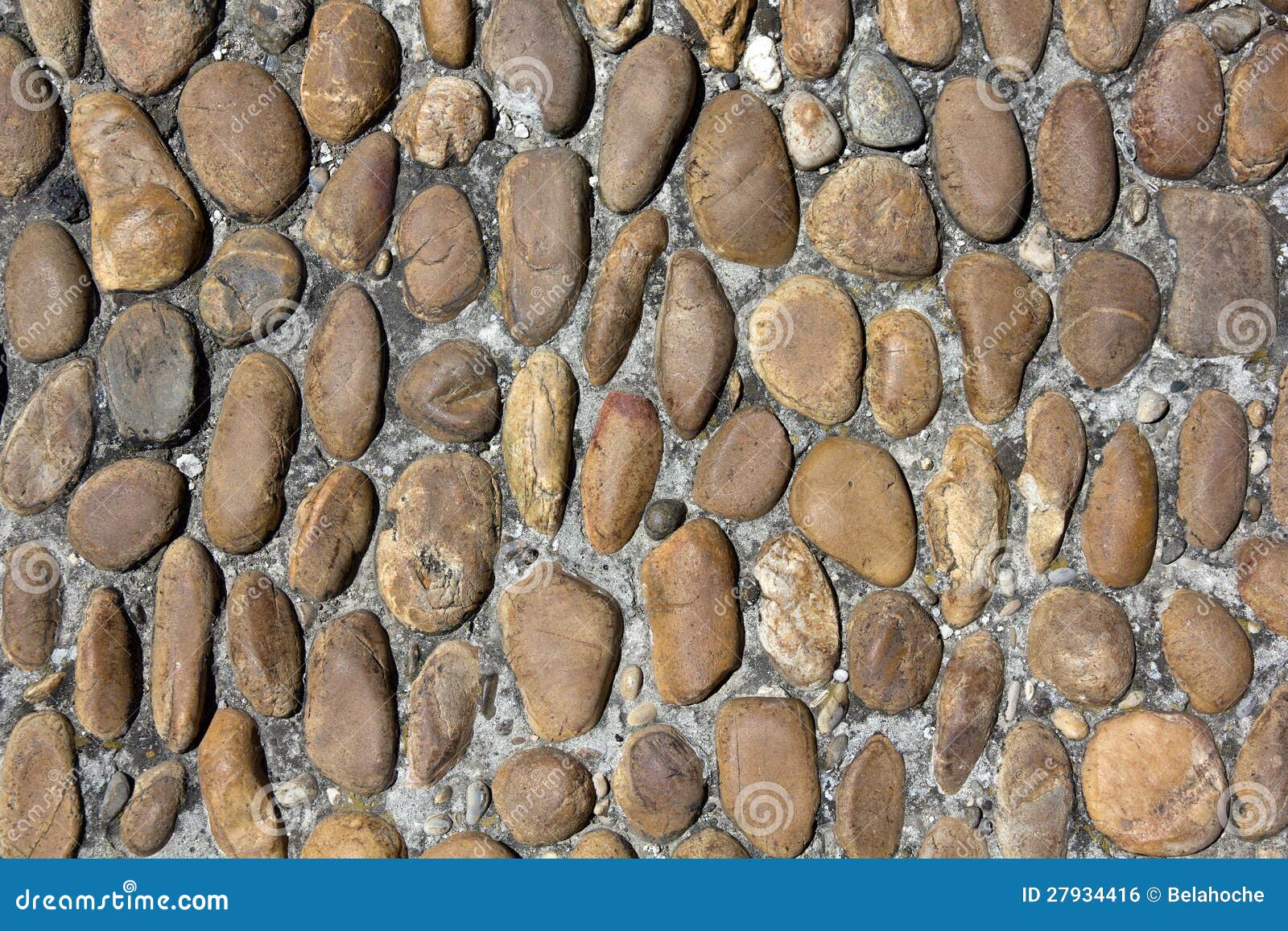 Old rounded cobblestones stock photo. Image of material - 27934416