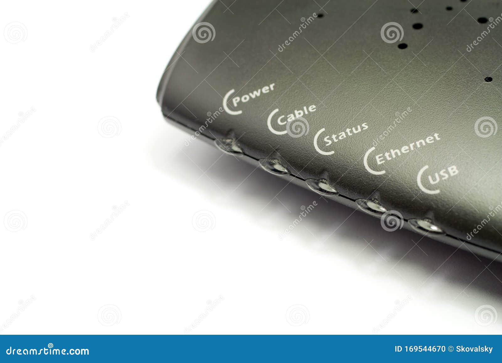 Old Router Isolated on White Background Stock Photo - Image of output ...