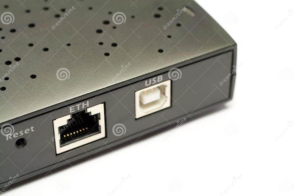 Old Router Isolated on White Background Stock Image - Image of modern ...