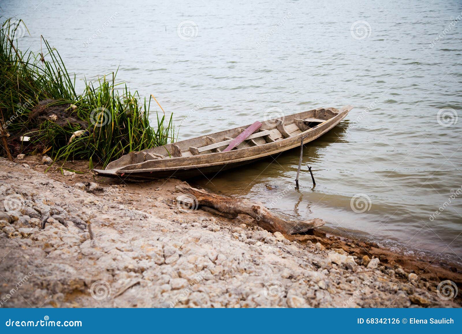 Old row boat stock photo. Image of wooden, lake, summer - 68342126