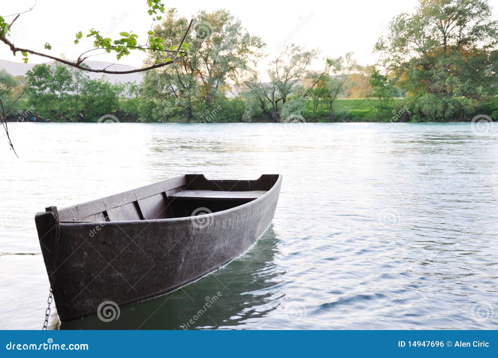 Old rowing boat stock photo. Image of sunset, wooden - 14947696