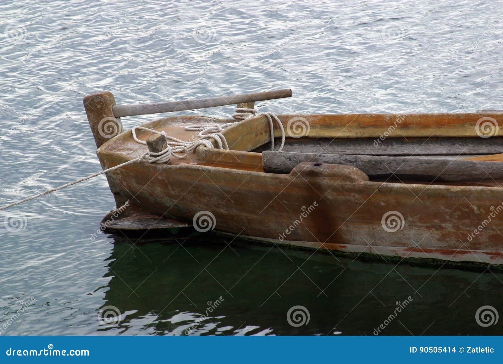 Old rowing boat stock photo. Image of beach, relax, adriatic - 90505414