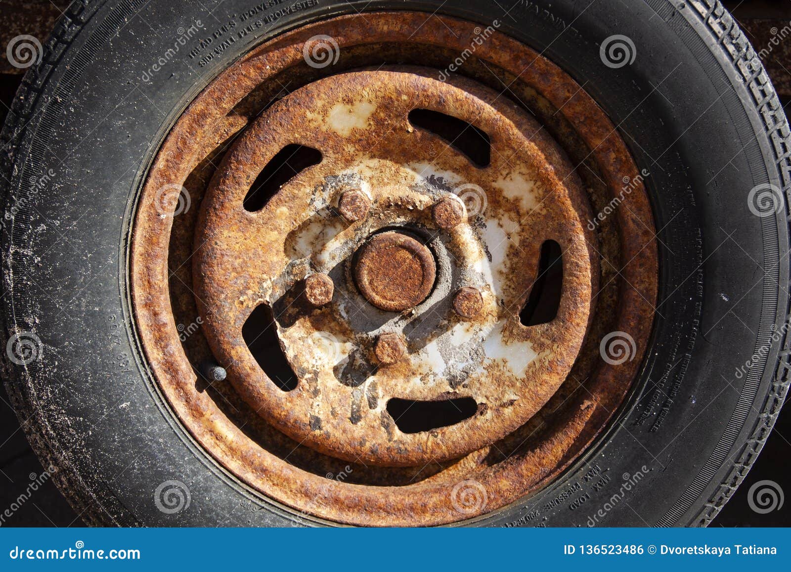 Old Rubber on the Rusty Drives Close-up Stock Photo - Image of industry ...