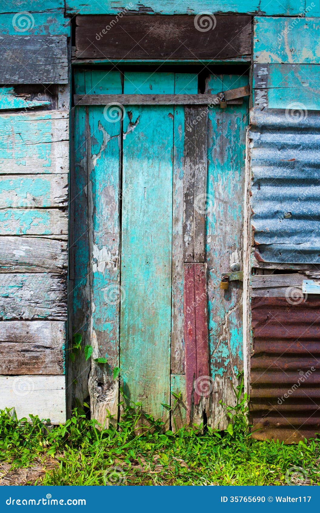 Old Rugged Door stock photo. Image of aged, colorful - 35765690