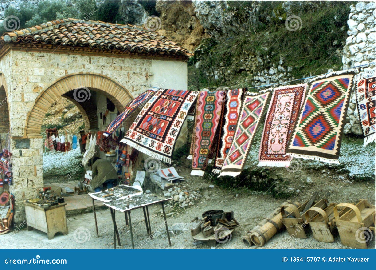 Old Turkish Style Rugs in Albania Stock Image - Image of homedesign ...