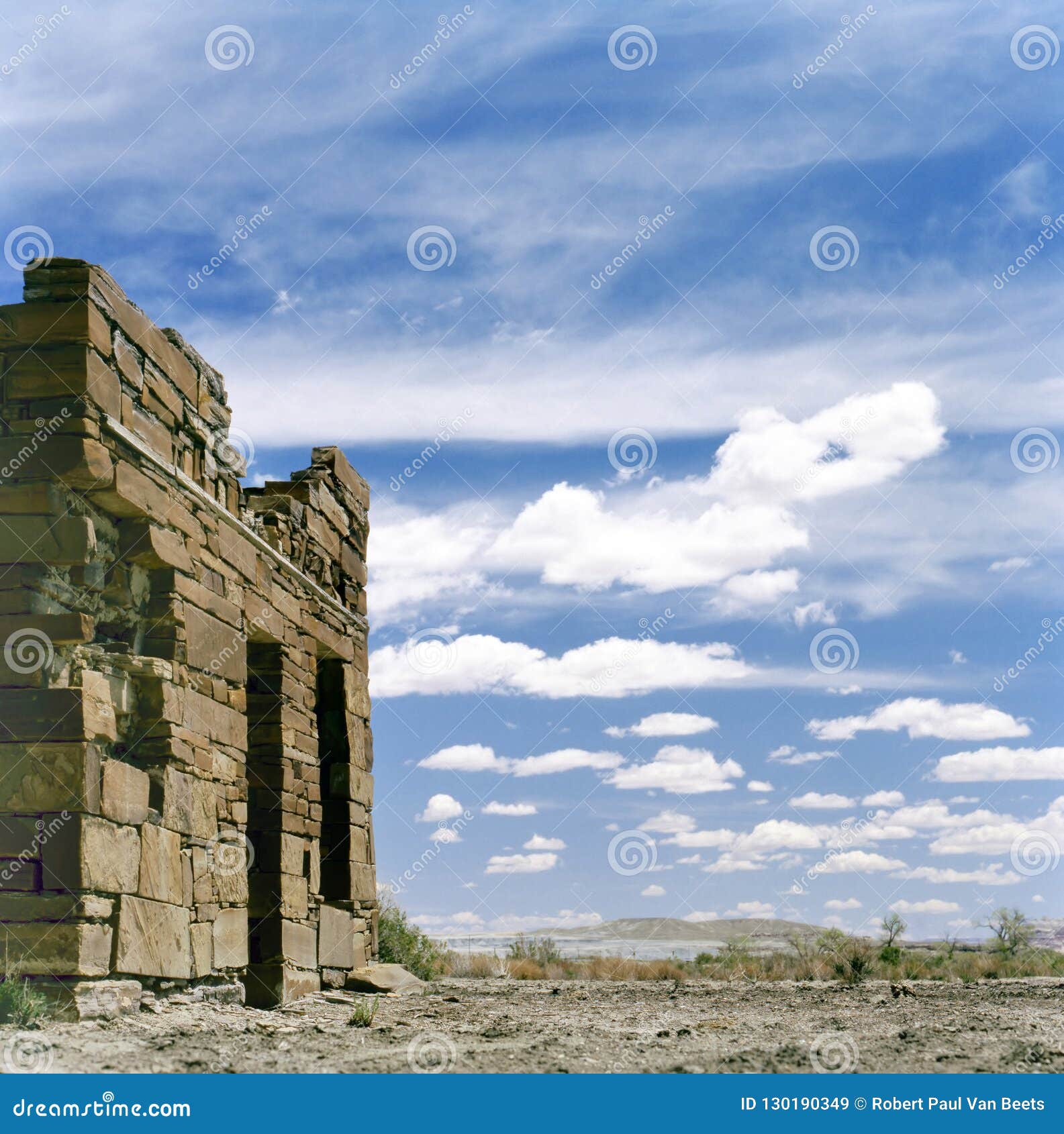 Old Ruin at the Edge of Town Editorial Stock Image - Image of wall ...