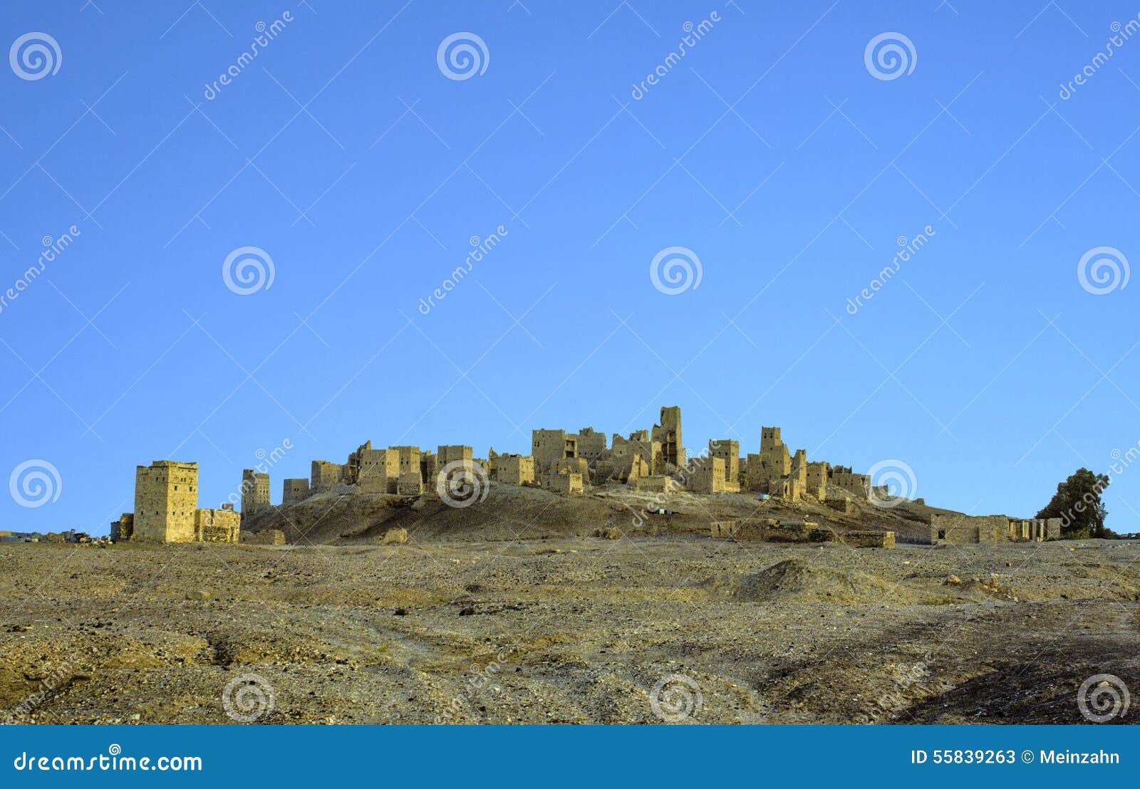 Old ruin of Marib in Yemen stock image. Image of ruins - 55839263