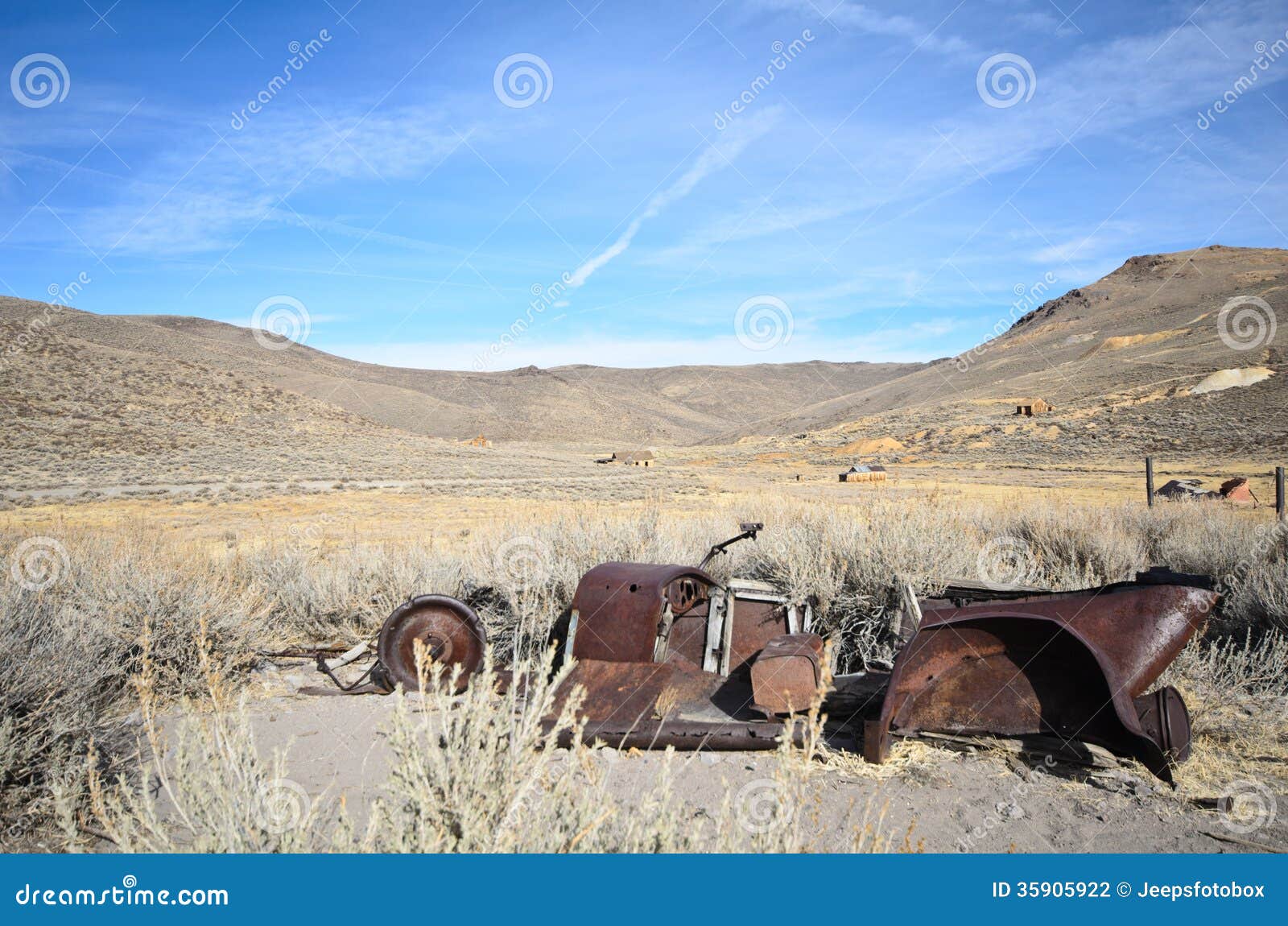 Old Ruined Car in Ghost Town Stock Photo - Image of gold, dusty: 35905922