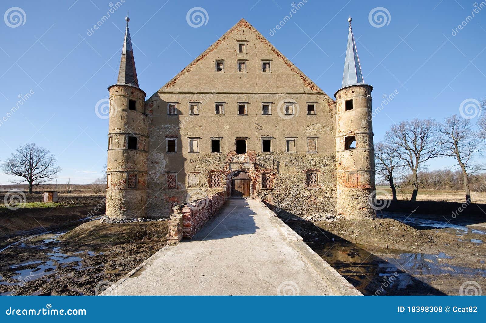 Old ruined castle stock photo. Image of architecture - 18398308