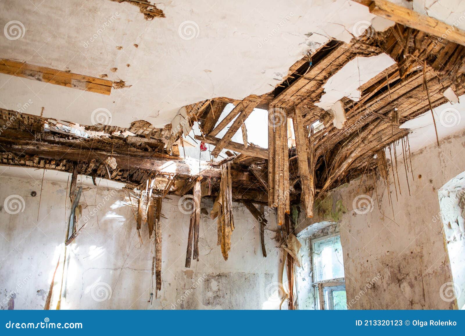 Broken Ceiling Royalty-Free Stock Photo | CartoonDealer.com #103006545