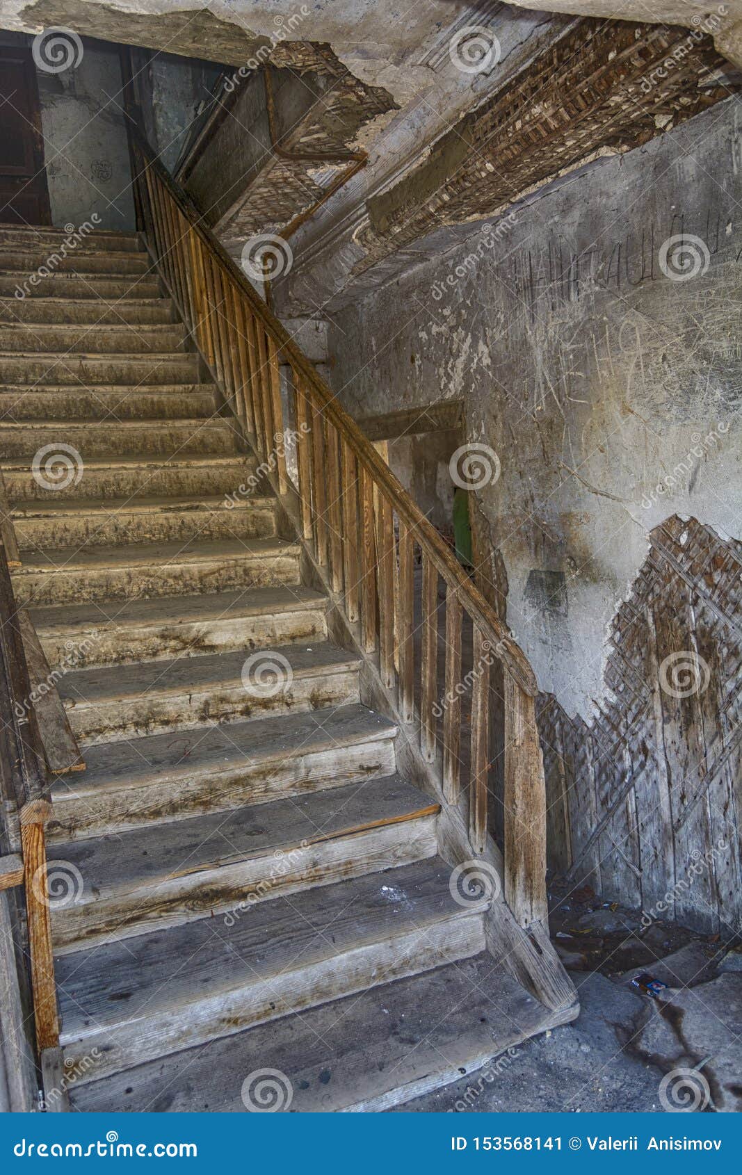 Old Ruined Staircase Royalty-Free Stock Image | CartoonDealer.com ...