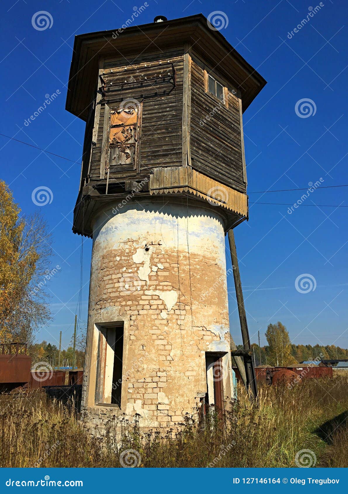 Old Ruined Tower Under Blue Sky Stock Photo - Image of country, blue ...