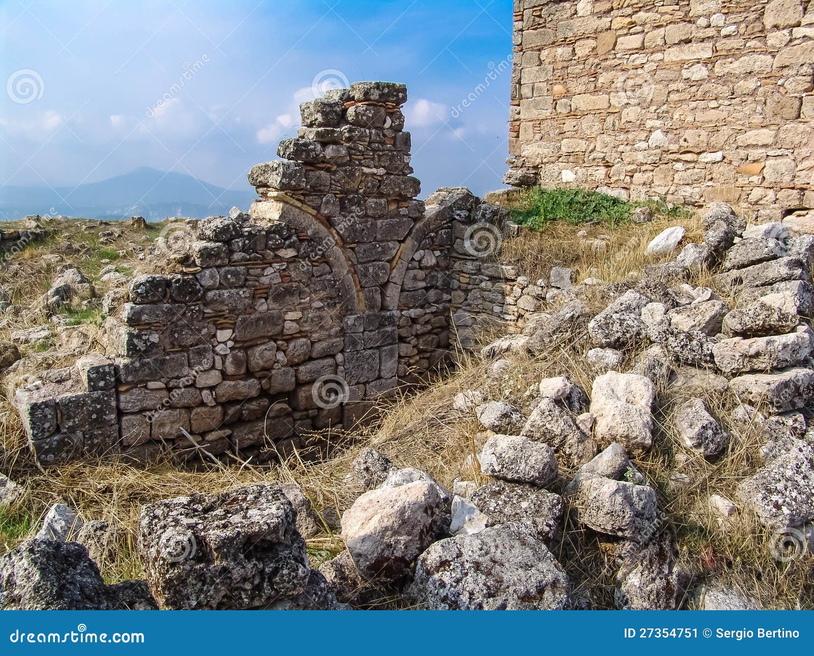 Old ruins stock image. Image of grass, arches, gray, arch - 27354751