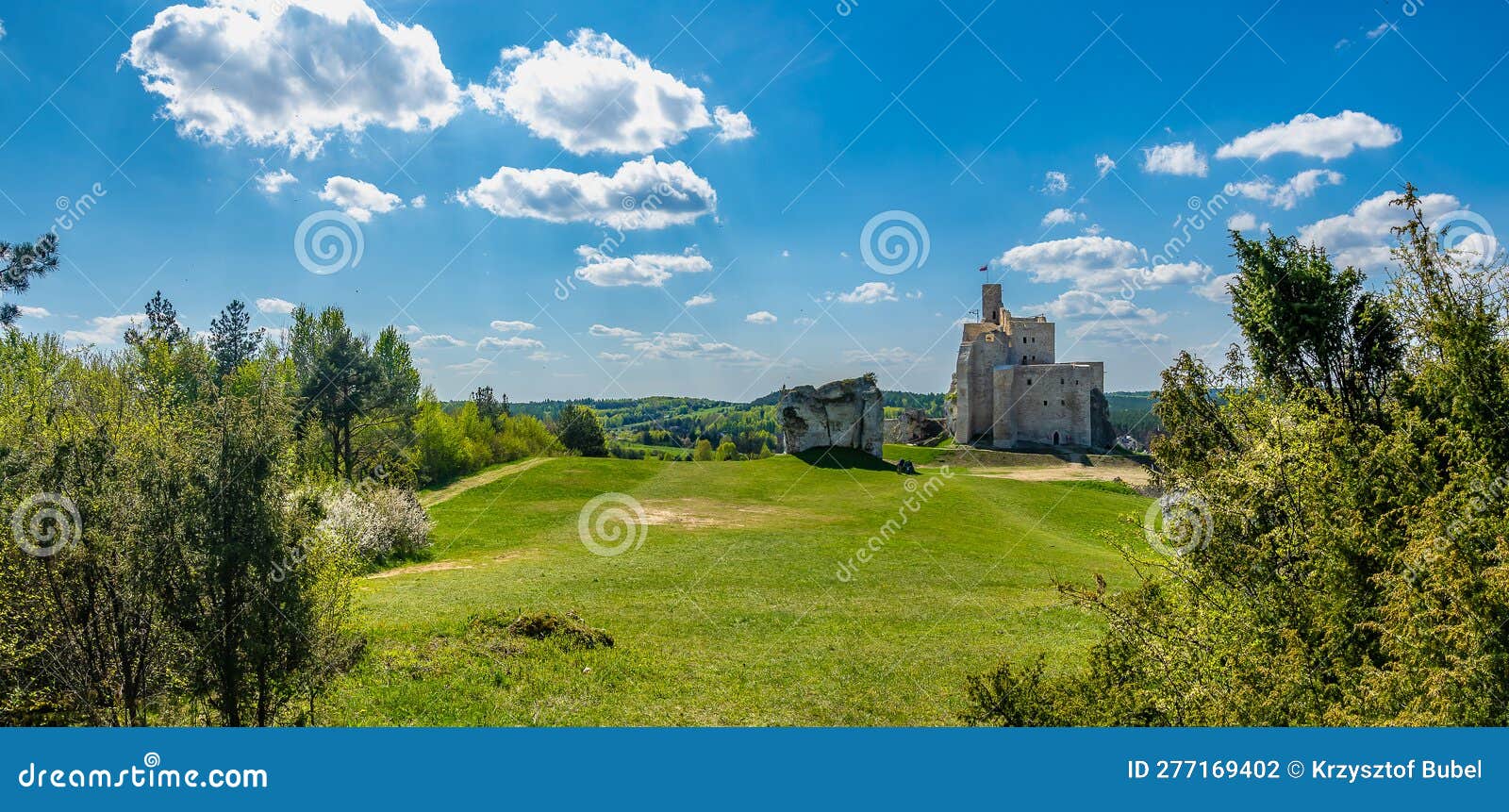 Old Ruins of the Castle in Mirow Stock Photo - Image of aerial ...