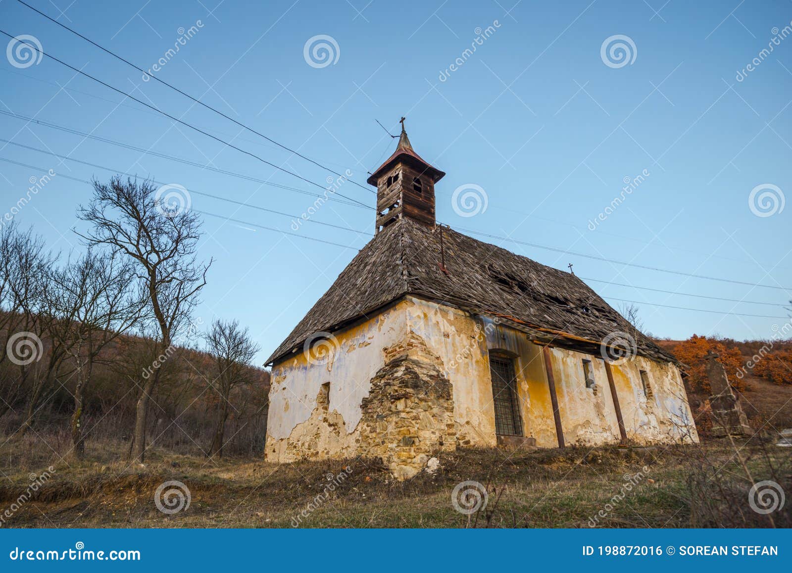 Old church on the hill stock photo. Image of commercial - 198872016