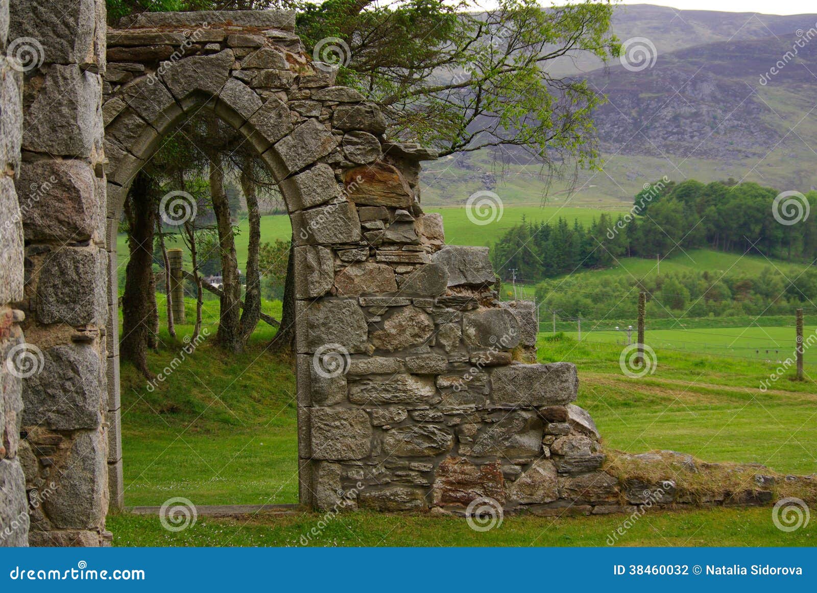 Old Ruins of the Church in Scotland Stock Photo - Image of catholicism ...