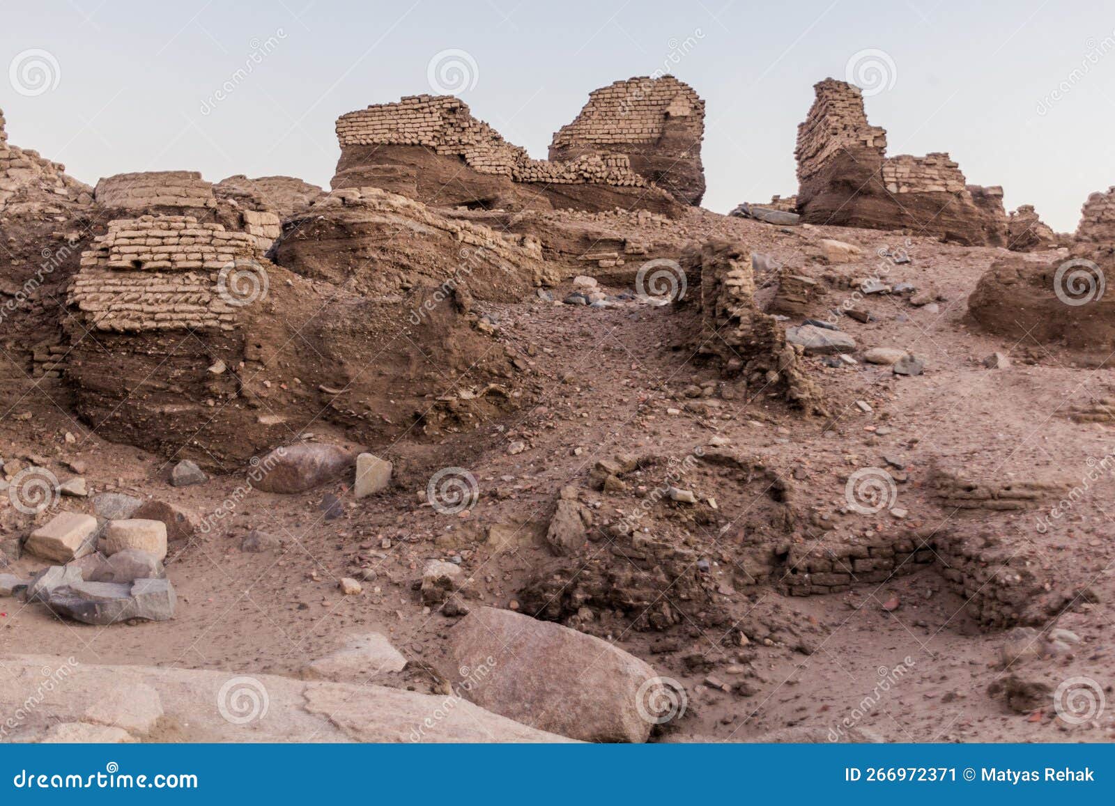 Old Ruins at the Elephantine Island in Aswan, Egy Stock Image - Image ...