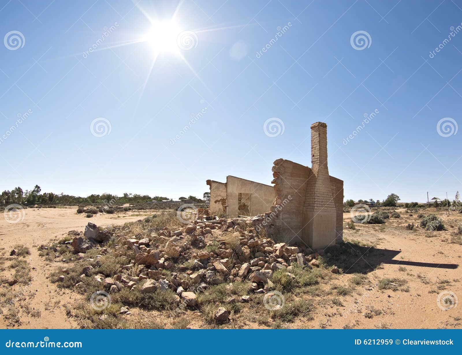 Old Ruins and Rubble in the Sun Stock Image - Image of house, rubble ...