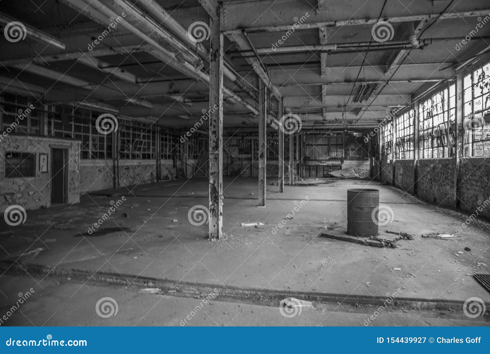 Abandon factory stock image. Image of factory, scary - 154439927