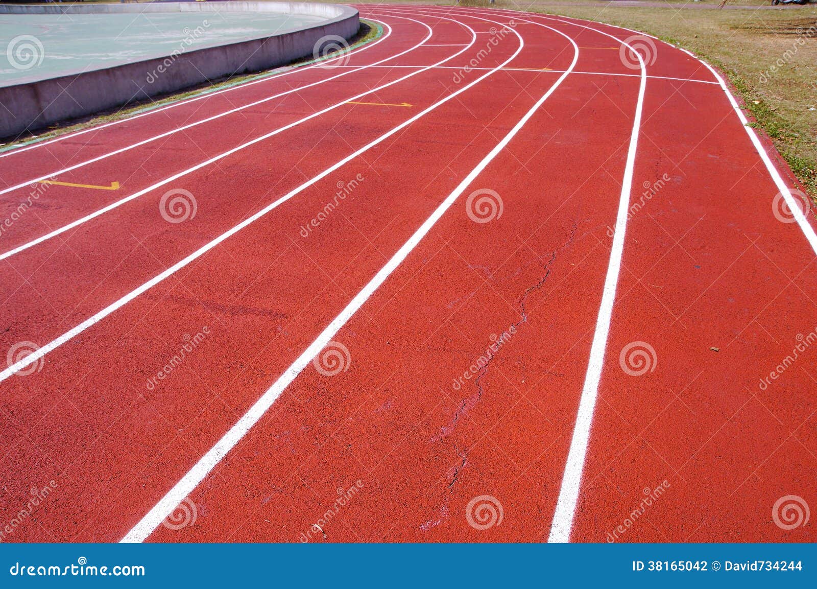 An old running track stock photo. Image of grained, competitive - 38165042