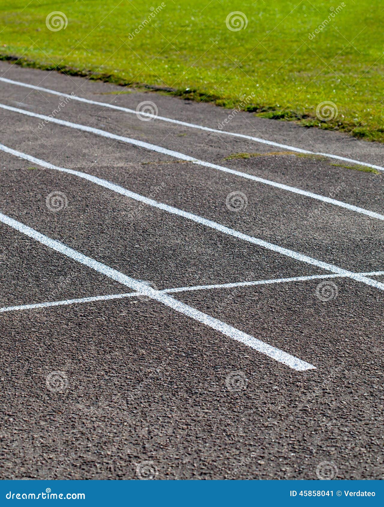Old running track stock image. Image of green, fitness - 45858041