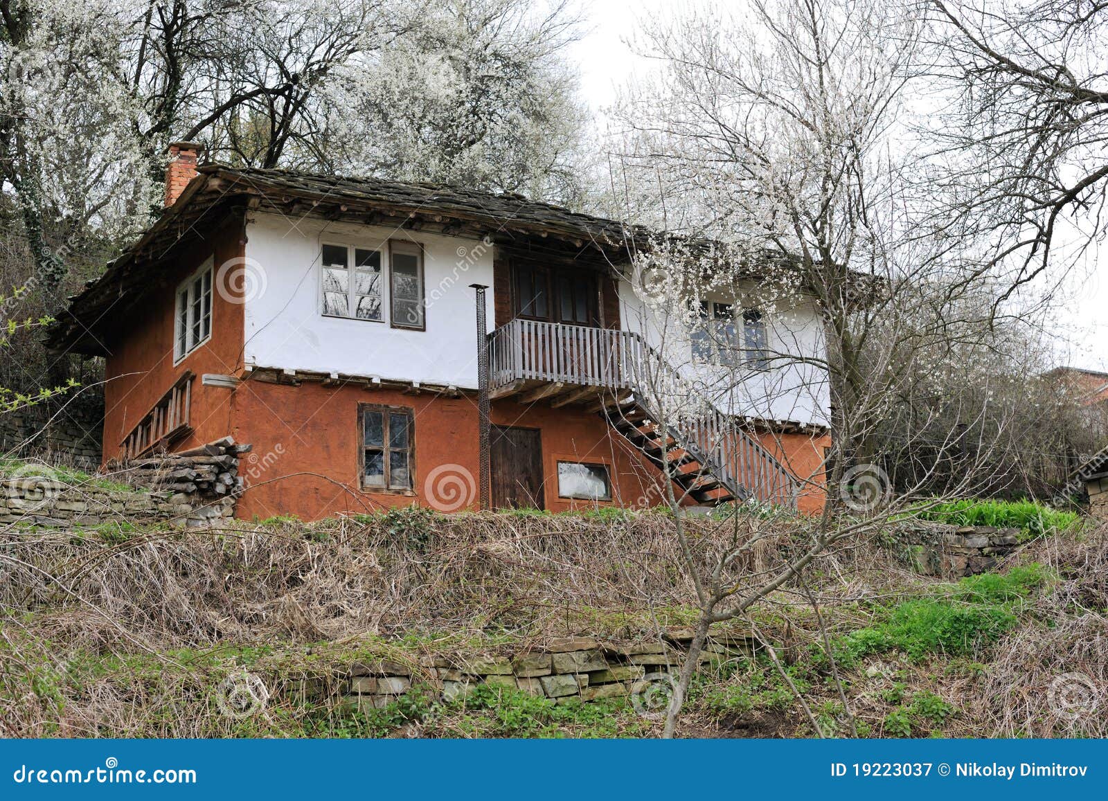 Old rural house stock image. Image of spring, rural, architecture ...