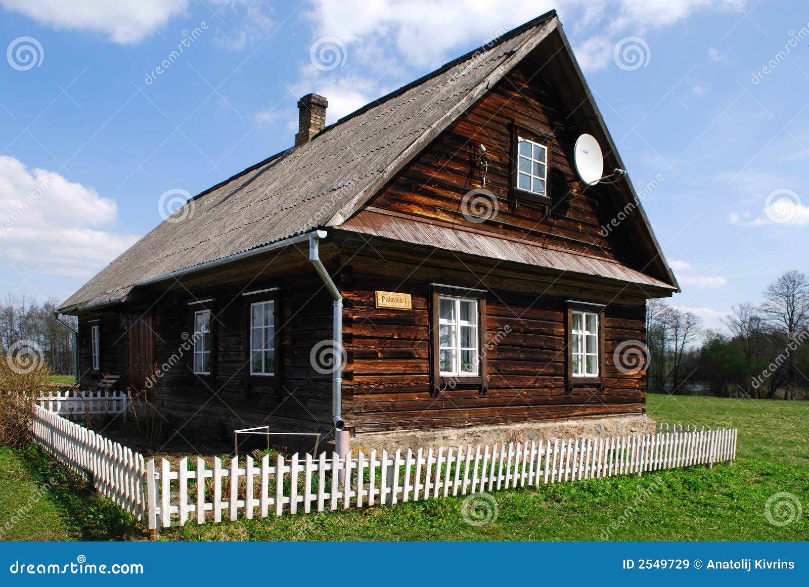The old rural house stock image. Image of woods, village - 2549729