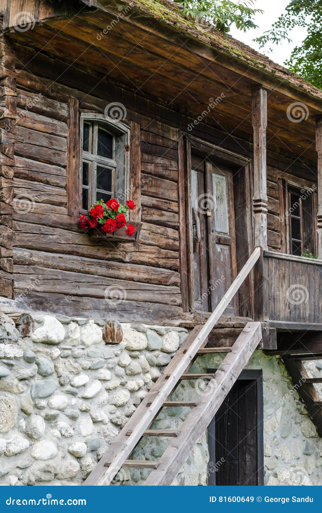Old rural house facade stock image. Image of design, front - 81600649