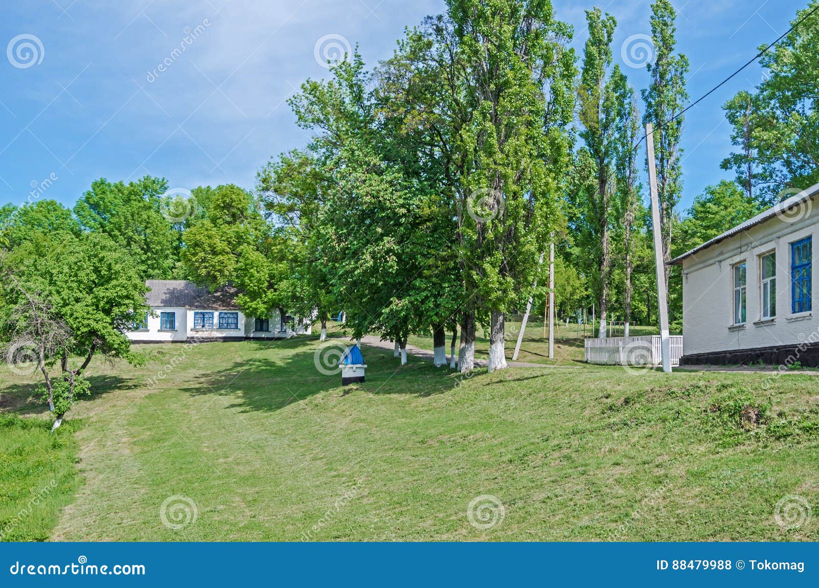 Old rural school stock photo. Image of green, decrepit - 88479988