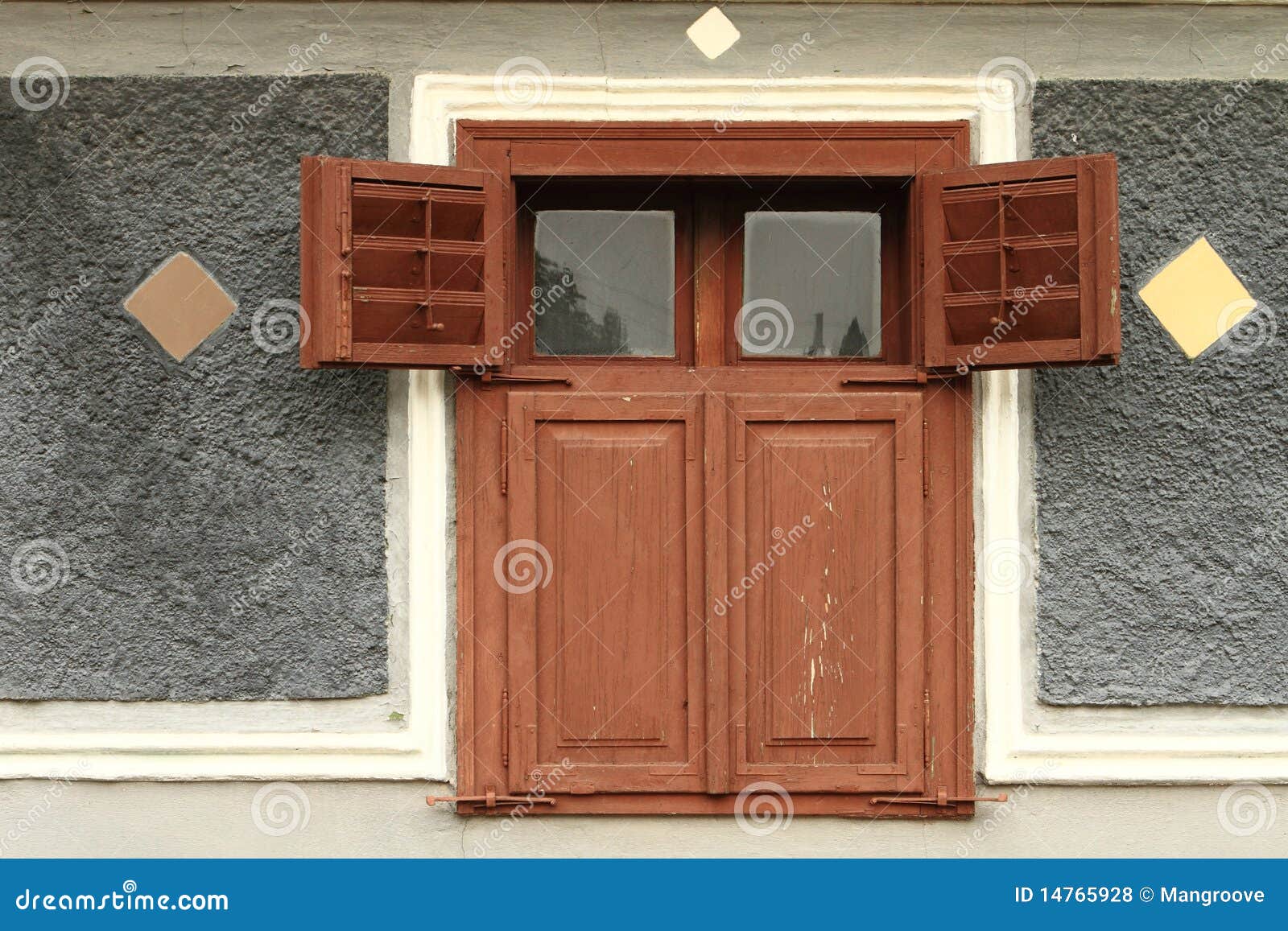 Old Rural Wooden House Window Stock Photo - Image of romania, window ...