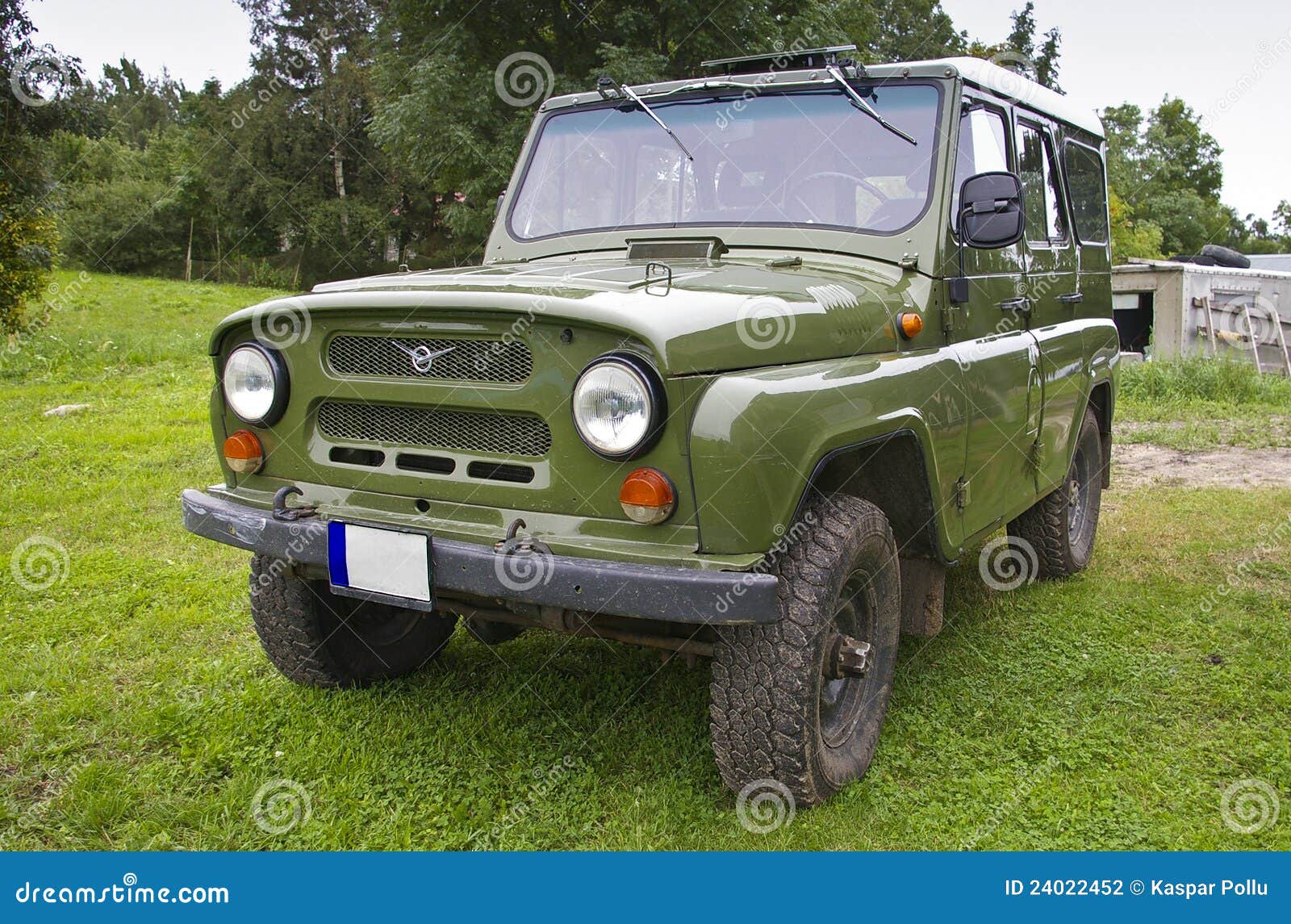 Old Russian landrover UAZ stock photo. Image of travel - 24022452