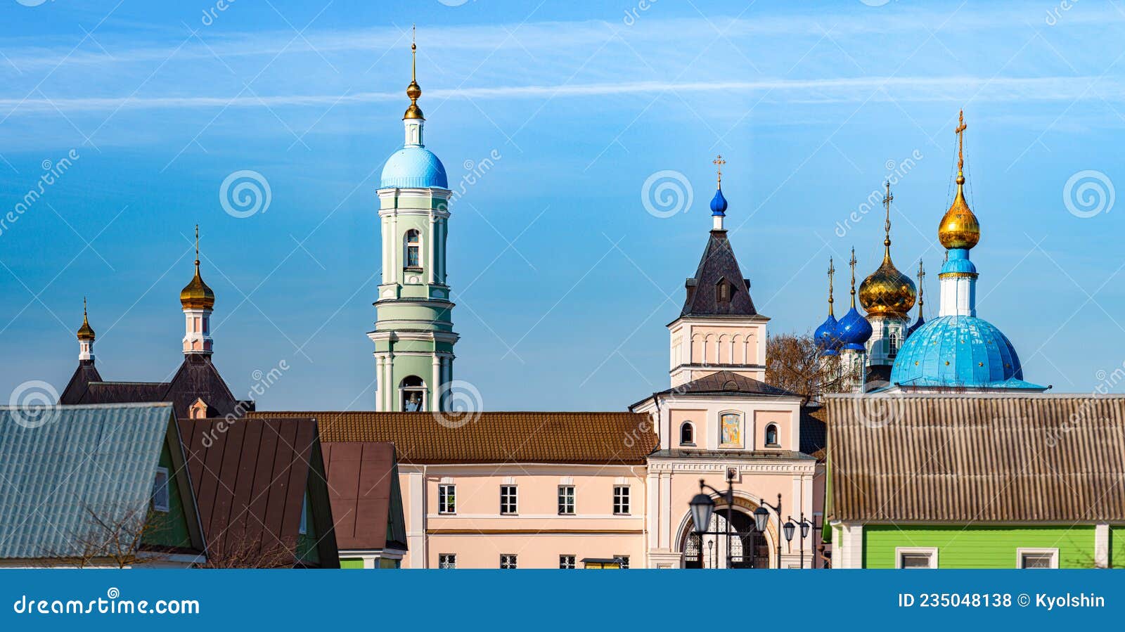 Old Russian Monastery with Blue Sky Stock Photo - Image of orthodox ...