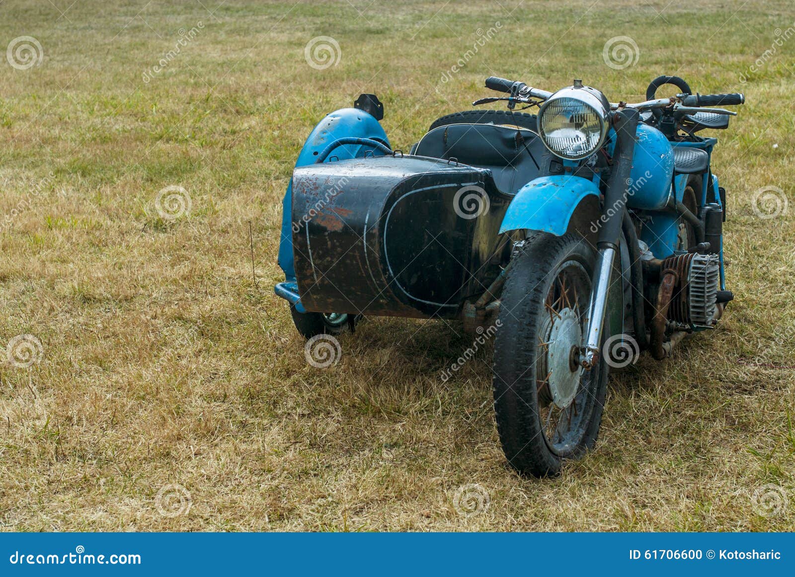 Old Russian Motorcycle stock photo. Image of motorcycle - 61706600